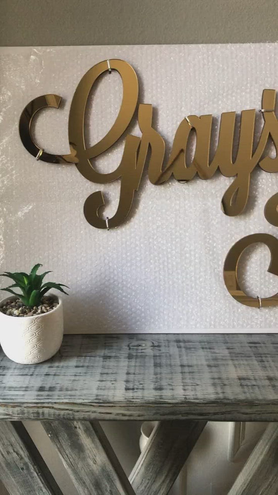 Nursery Birthday Bedroom Name Sign Wall Decor Backdrop sign Girl or Boy ...