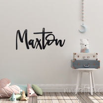 Black Backdrop Name Sign for Boys Bar Mitzvah, Birthday, Baby Shower ...