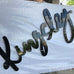 Black Backdrop Name Sign for Boys Bar Mitzvah, Birthday, Baby Shower ...