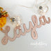 Rose Gold Mirror Name Sign for Backdrop - Hedgewall Boxwood Flowerwalls ...