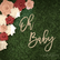 Oh Baby Baby Shower Backdrop Sign, Oh Baby Gender Reveal, Wood and ...