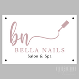 Round 3D Acrylic Business Sign - Beauty Bar, Hair Salon, Salon Suites ...