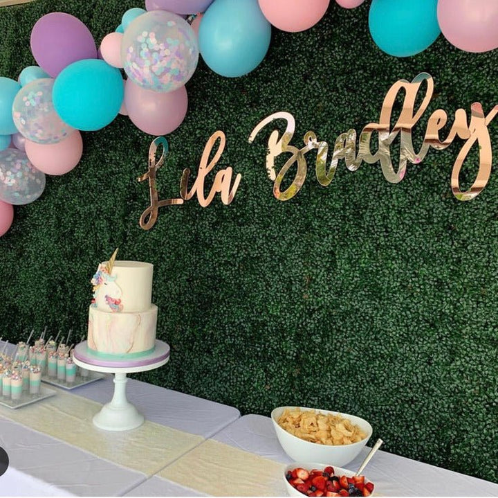 Wedding Backdrop Name - Birthday Backdrop Name - Nursery Name Sign ...