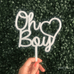 Gender Reveal Cake Topper - Oh Boy - Baby Shower - Fast Shipping ...